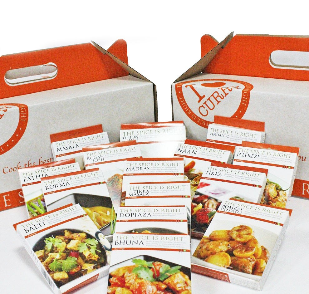 Luxury Hamper- A selection of the Finest curry Boxes with a Selection ...
